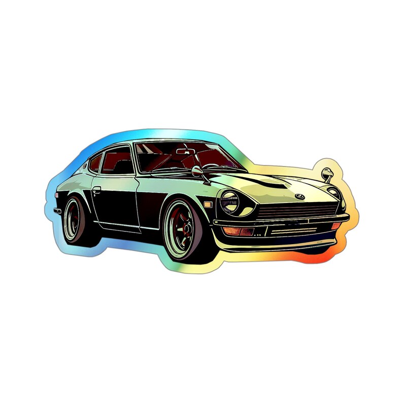 Classic Datsun 240Z Holographic Sticker - Retro JDM Car Decal for ...