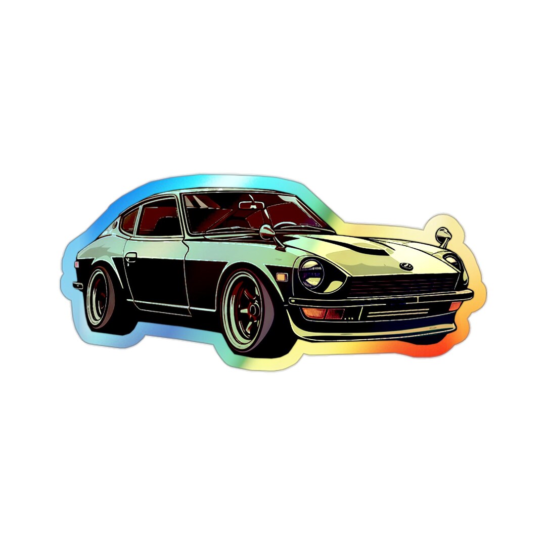 Classic Datsun 240Z Holographic Sticker - Retro JDM Car Decal for ...