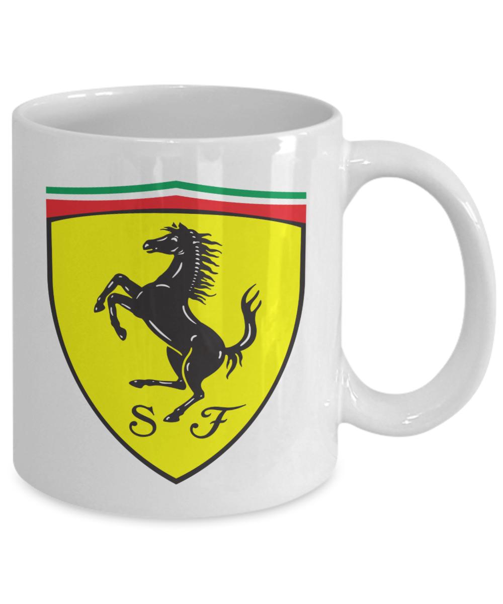 Ferrari Logo, Ferrari Emblem, Scuderia Ferrari, Coffee Mug, the ...