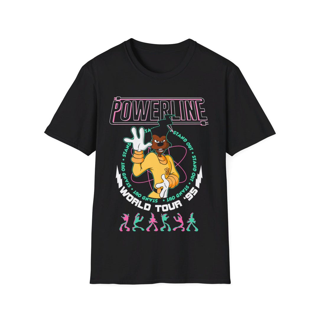 A Goofy Movie, Powerline T-shirt, 1995 World Tour, Shirt Powerline's ...