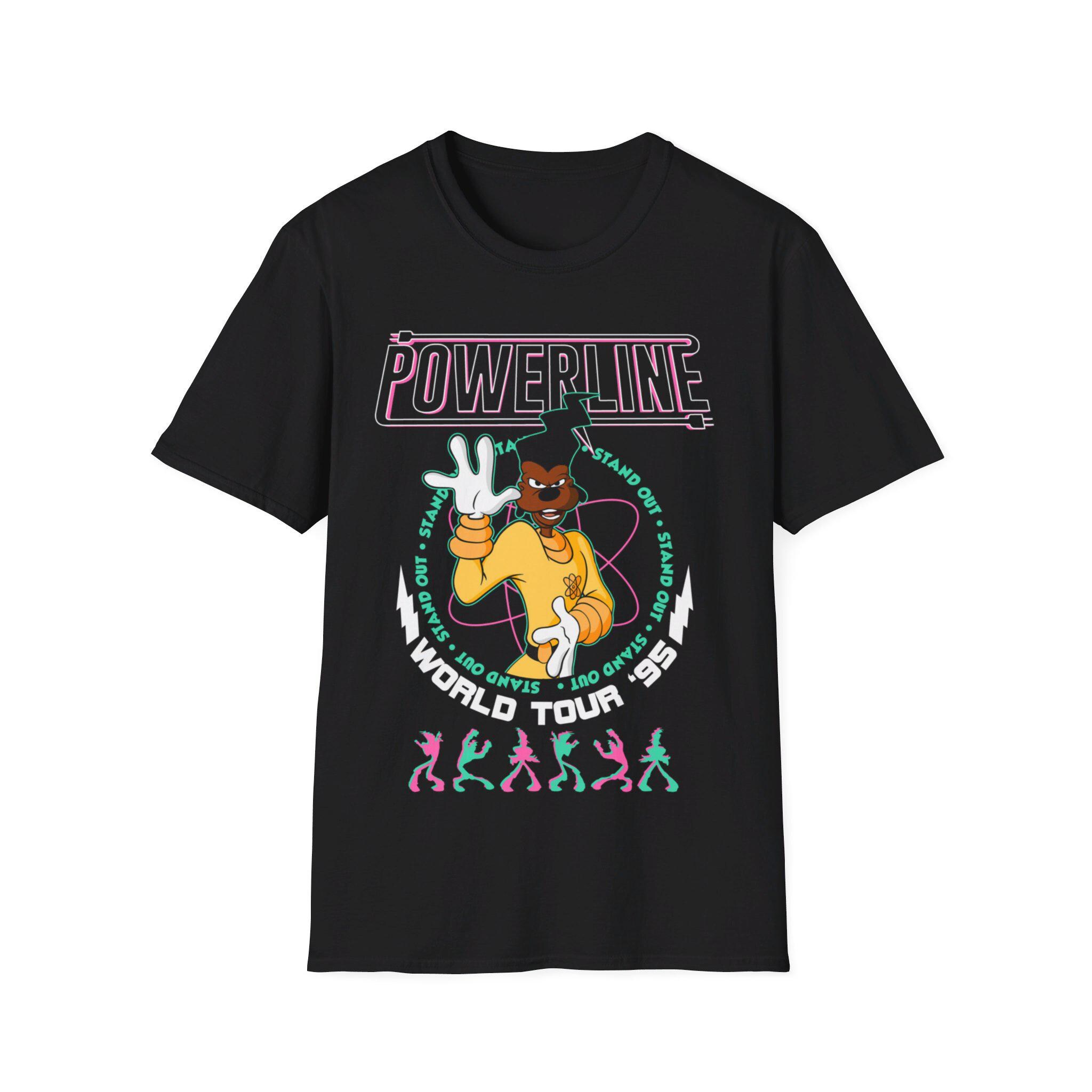 A Goofy Movie, Powerline T-shirt, 1995 World Tour, Shirt Powerline's ...