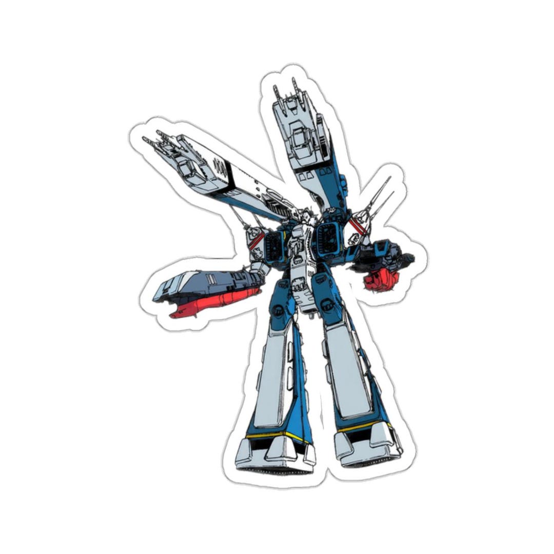 Macross Transformed Sticker, Macross Vinyl Sticker, Robotech, 80s Anime ...