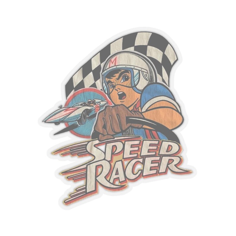 Vintage 1992 Speed Racer, Racer X, Retro Anime, Vinyl Sticker, Speed ...