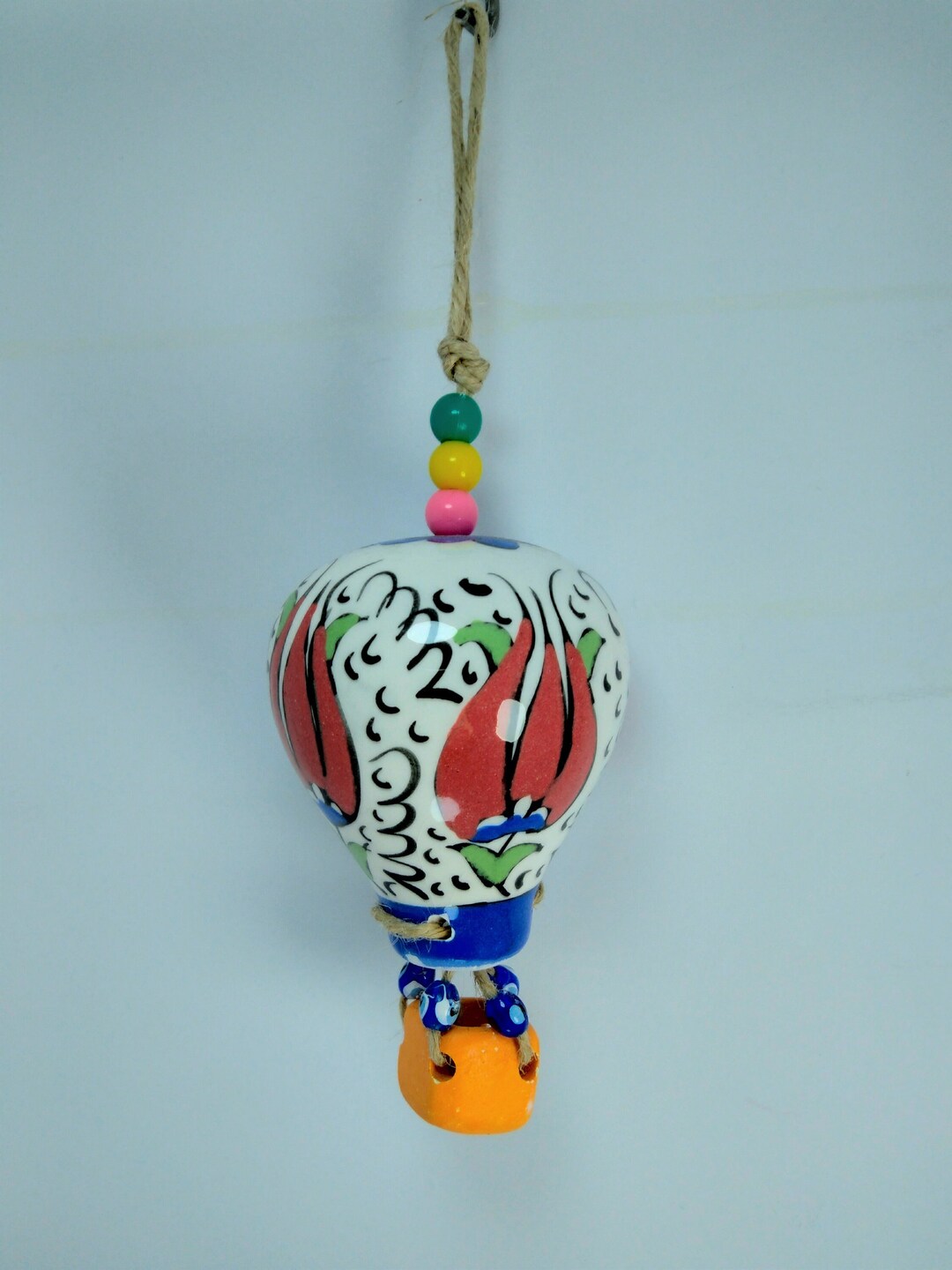 Small Ceramic Flying Balloon Wall Decor, Turkish Handmade Cappadocia ...
