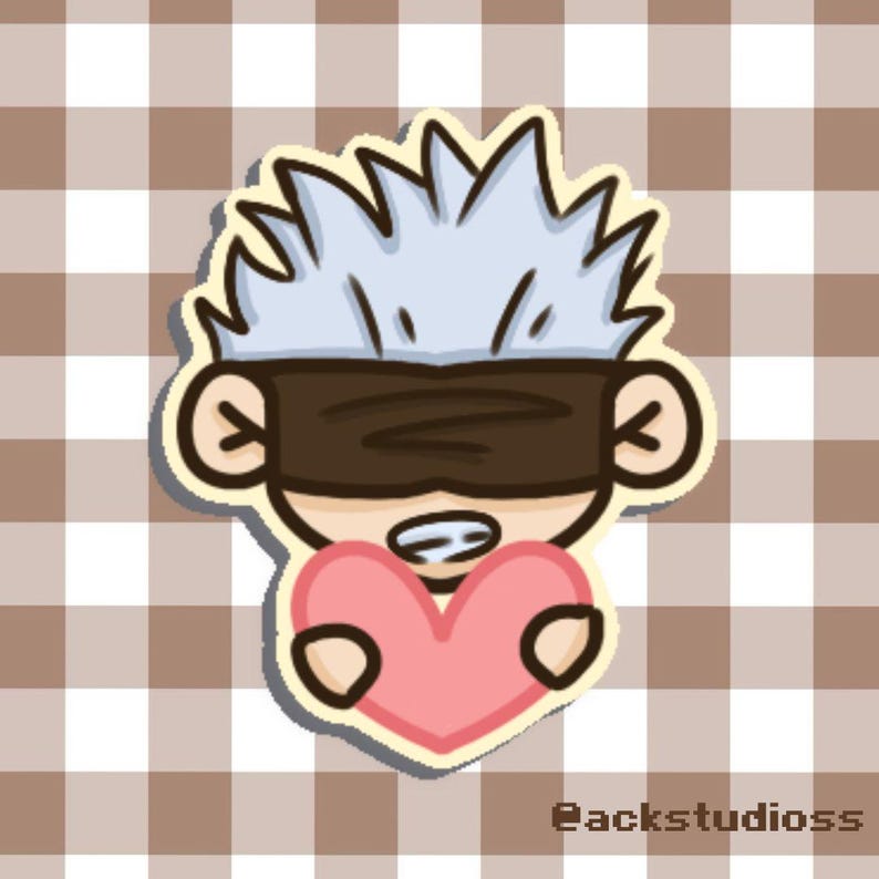 Heart Gojo Vinyl Jujutsu Kaisen Sticker Waterproof & Durable Matte - Etsy