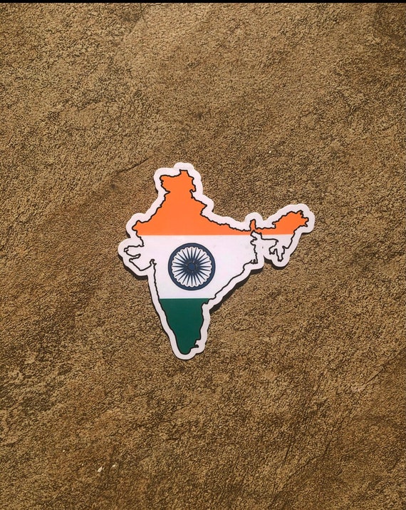 India Flag Sticker | Etsy