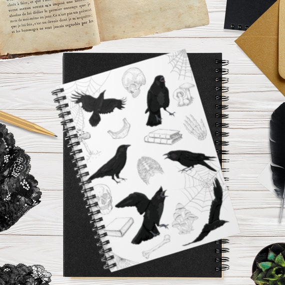 Goth Stationary Goth Notebook Goth Planner Cottagecore - Etsy