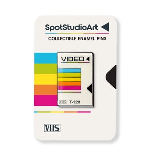 VHS Tape Sleeve Enamel Pin: Retro Style Accessory for the Modern Era - Etsy
