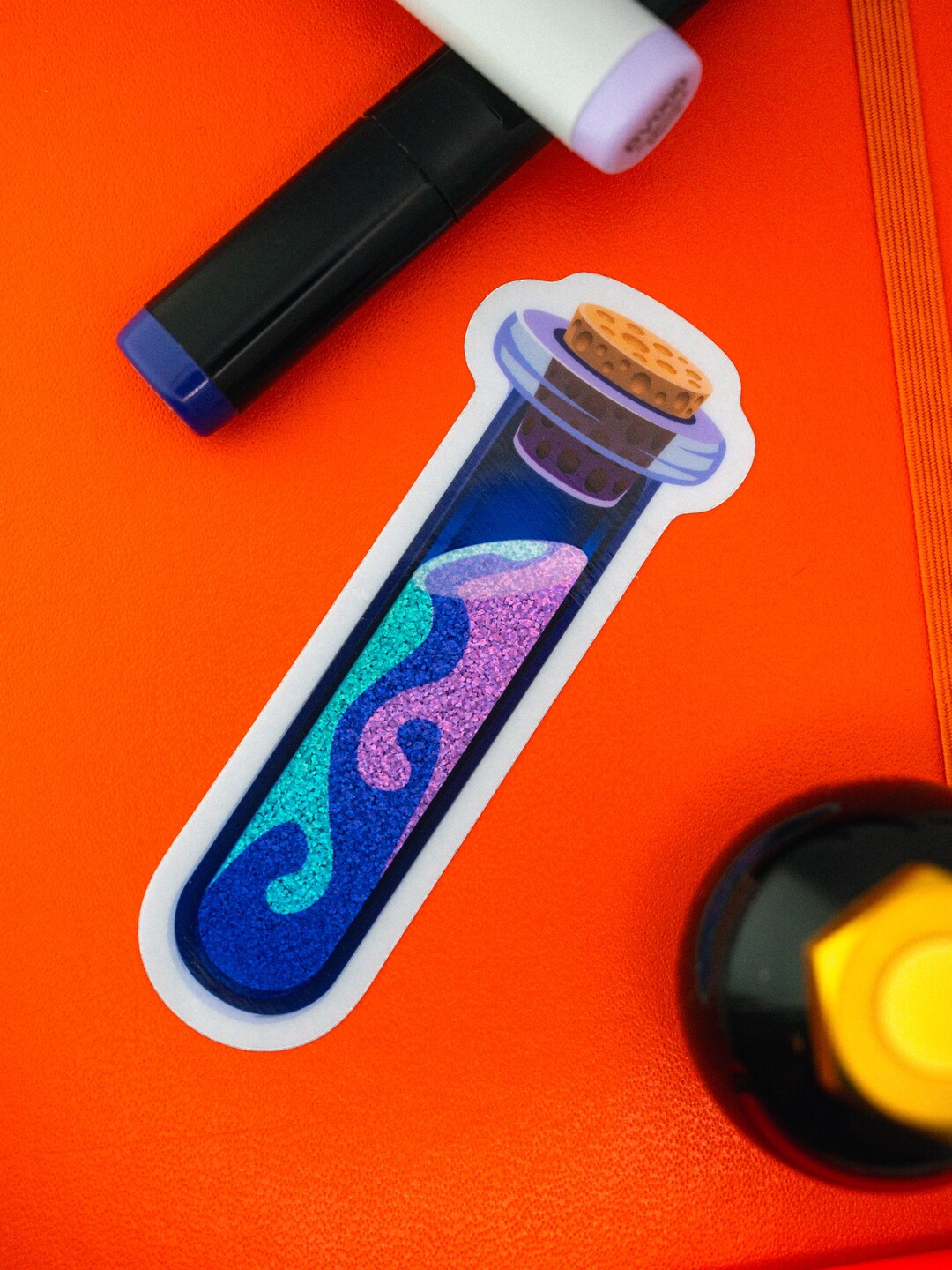 Enchanted Potion Vial Holographic Sticker - Etsy