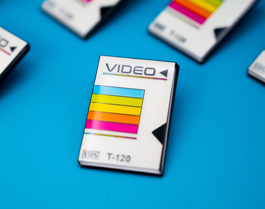 VHS Tape Sleeve Enamel Pin: Retro Style Accessory for the Modern Era - Etsy
