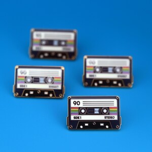 Vintage Cassette Tape Enamel Pin - A Nostalgic 80s Accessory - Etsy