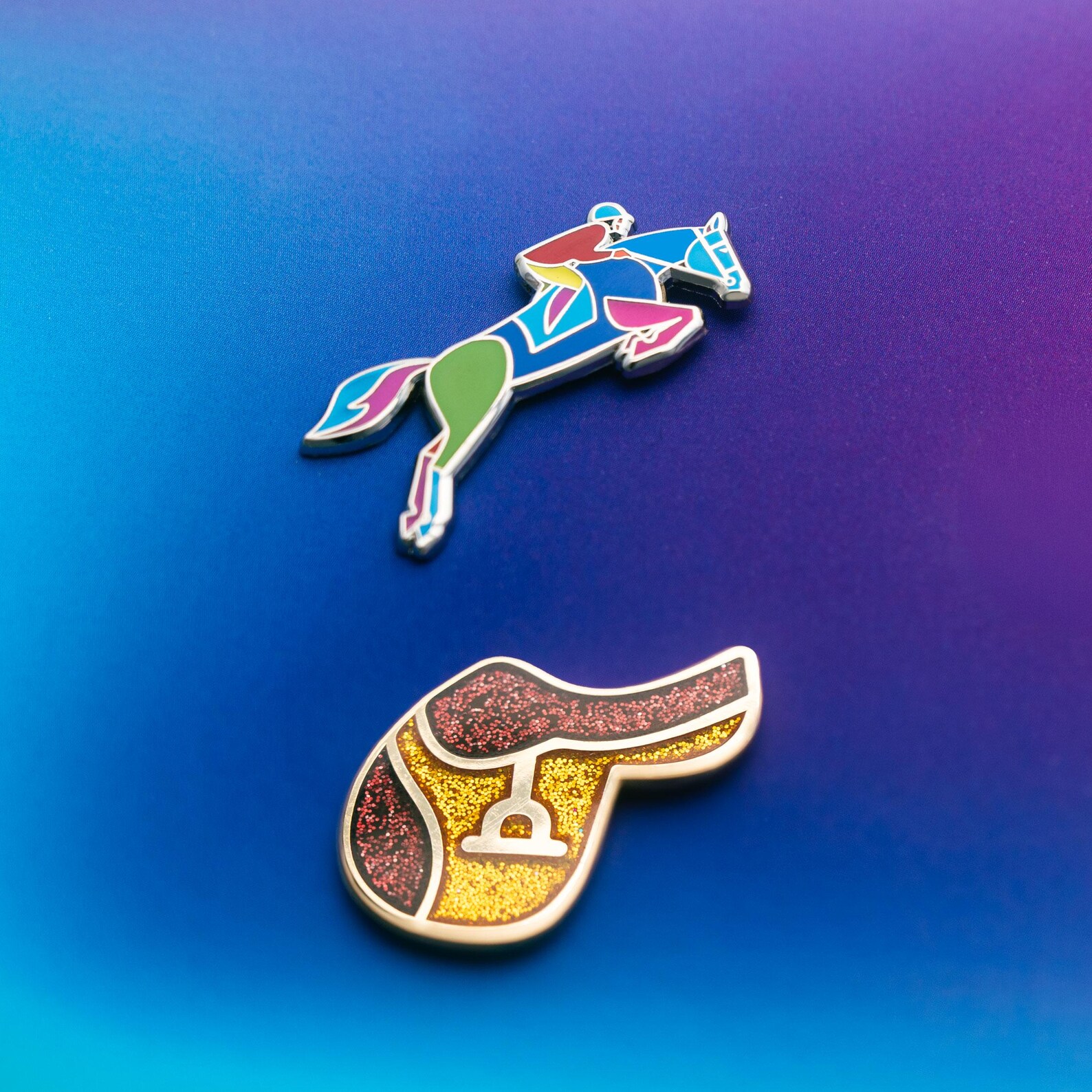 Equine Elegance Enamel Pin Bundle With Two Distinctive Pins - Etsy
