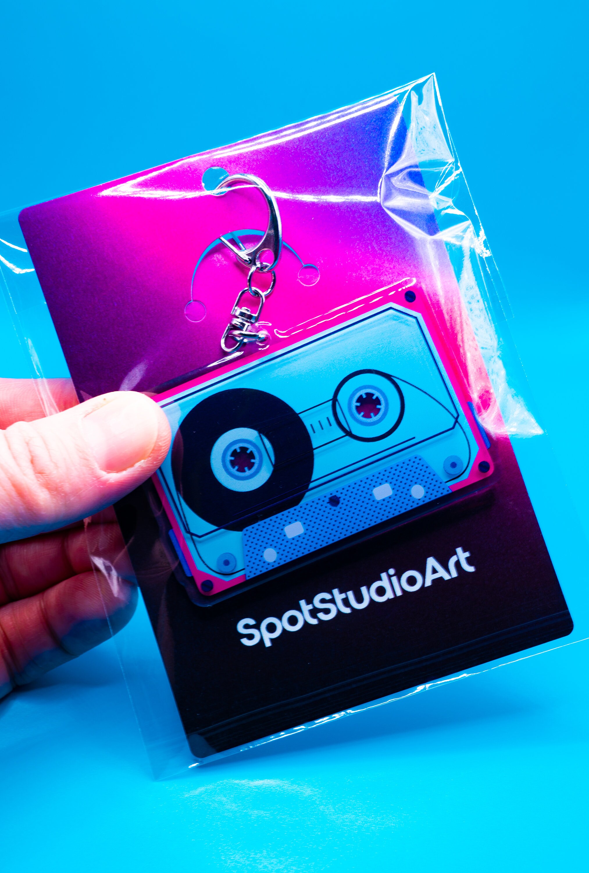 Vintage Vibes Retro Cassette Tape Bag Charm Keychain - Etsy