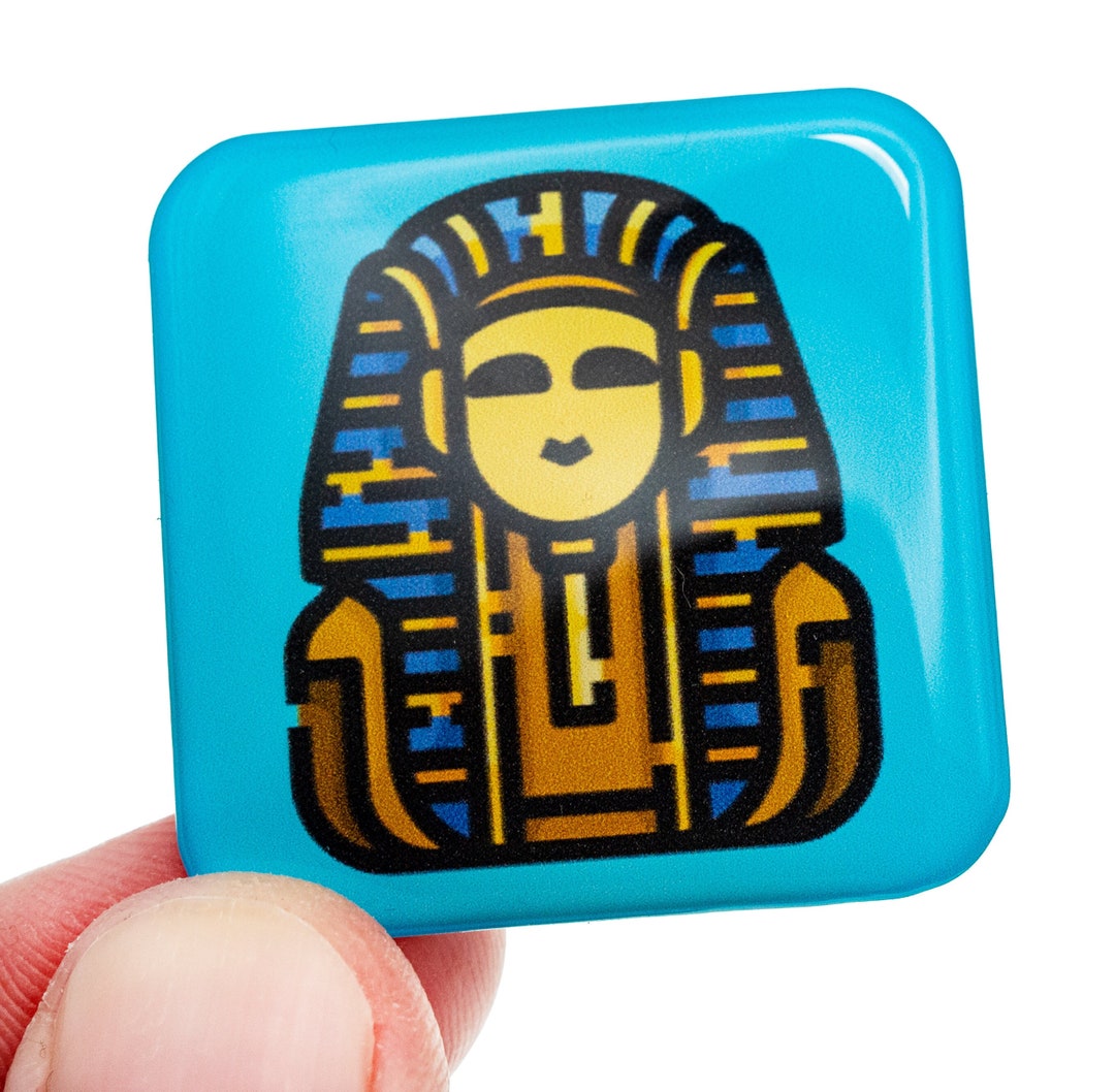 King Tut 3D Epoxy Dome Sticker - Etsy