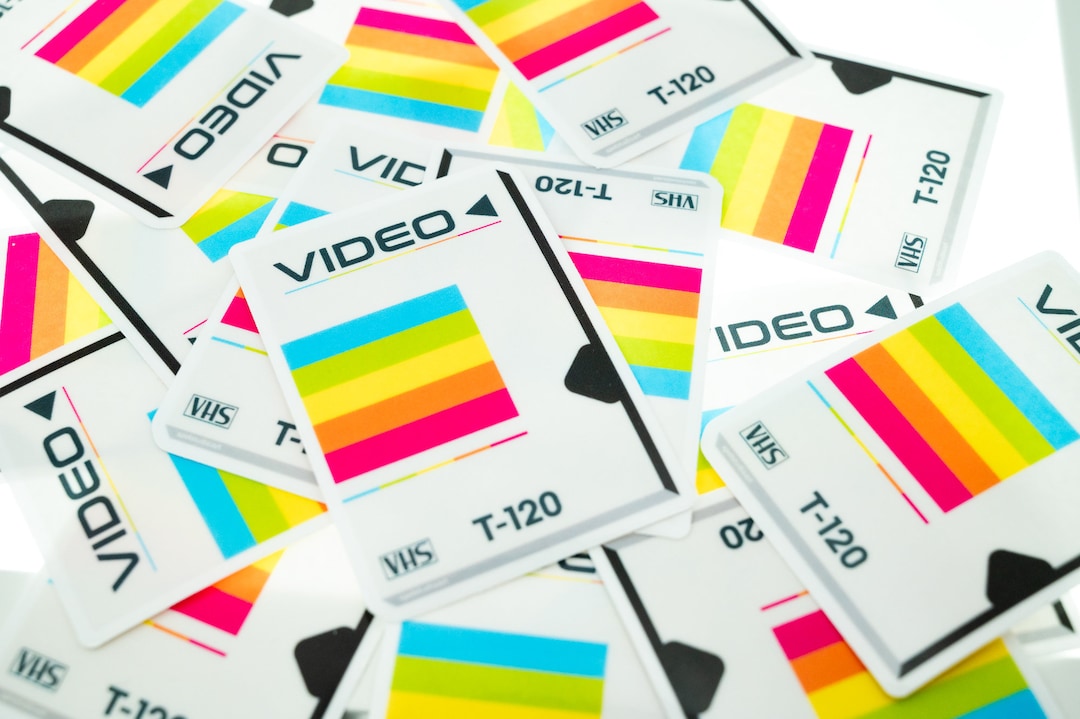 3 Retro VHS Tape Sleeve Vinyl Sticker - Etsy