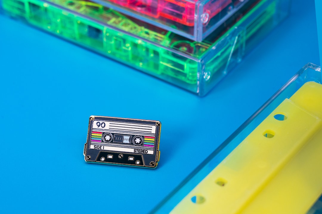 Vintage Cassette Tape Enamel Pin A Nostalgic 80s Accessory - Etsy