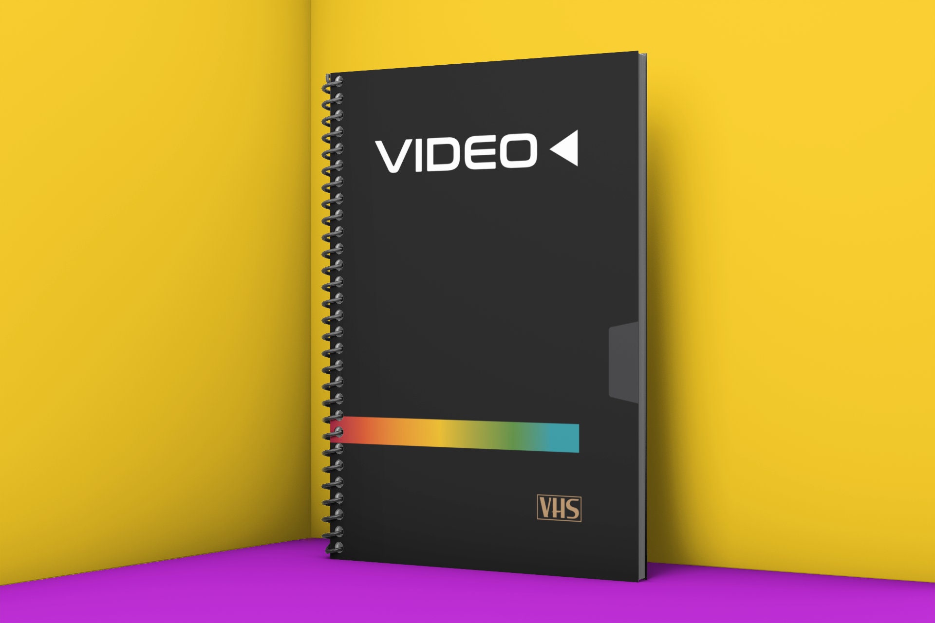 Black VHS Tape Sleeve Notebook: A Blast From the Past - Etsy