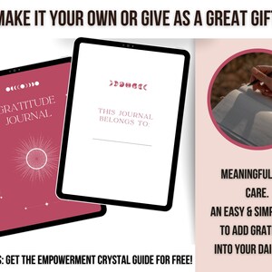 30 Day Pink Printable Gratitude Journal Digital Gratitude Journal Daily ...