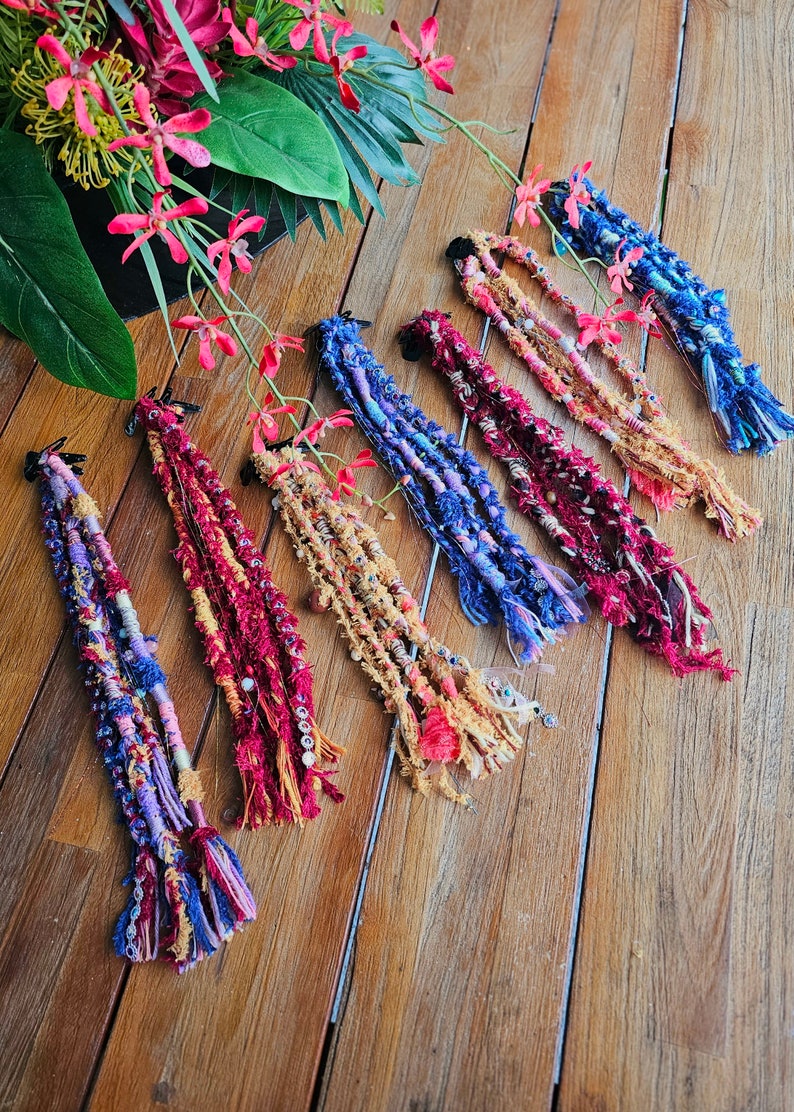 Boho Hairwrap Extension SETS || Hair Accessories || Festival Hair ...