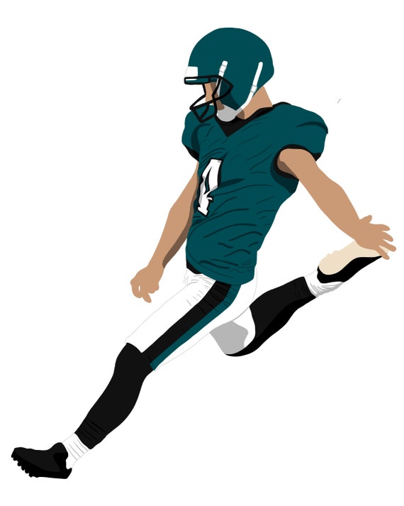 Eagles Football Stickers FOOTBALL EAGLES MASCOT DECAL / STICKER 04