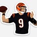 Joe Burrow Sticker, Cincinnati Bengals, Cincinnati Bengals Stickers ...
