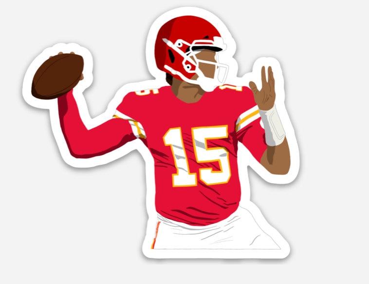 Patrick Mahomes Sticker Kansas City Chiefs Kansas City - Etsy