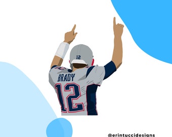 Tom Brady Sticker | Etsy