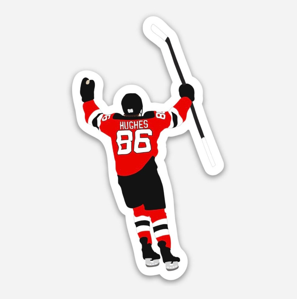 Jack Hughes Sticker New Jersey Devils New Jersey Devils | Etsy