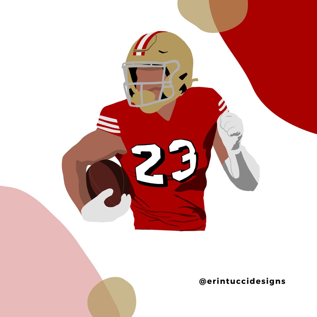 Christian Mccaffrey Sticker, San Francisco 49ers, San Francisco 49ers ...