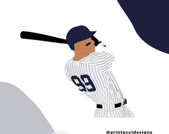 Aaron Judge New York Baseball Sticker, Gift for Yankees Fan - Etsy