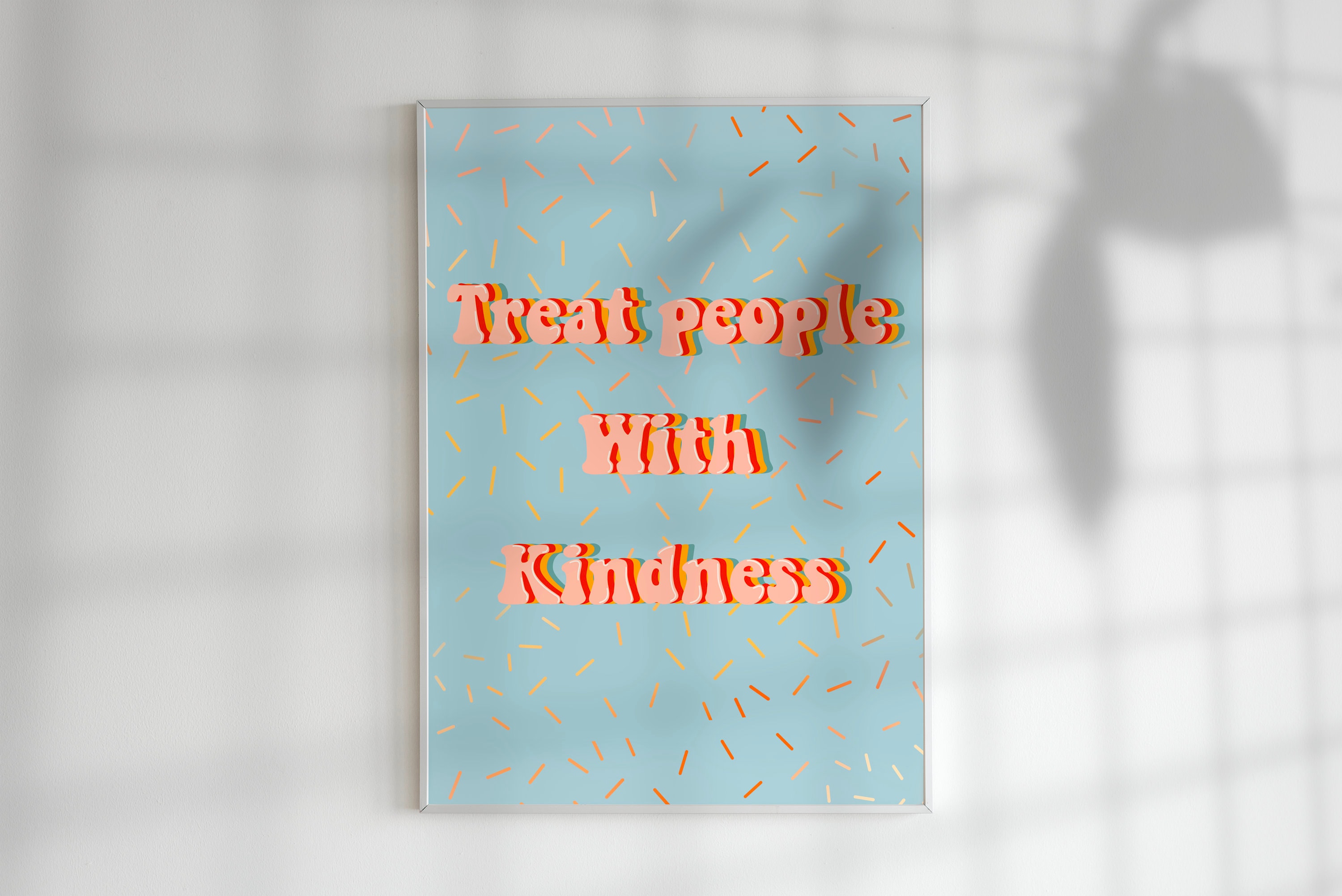 Trendy Colorful Print Set Printable Rainbow Wall Art Set | Etsy