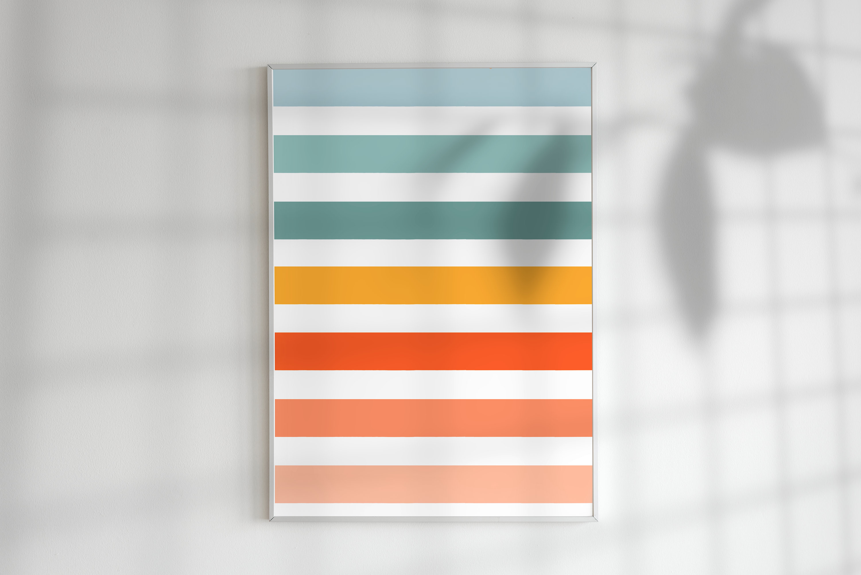 Trendy Colorful Print Set Printable Rainbow Wall Art Set | Etsy