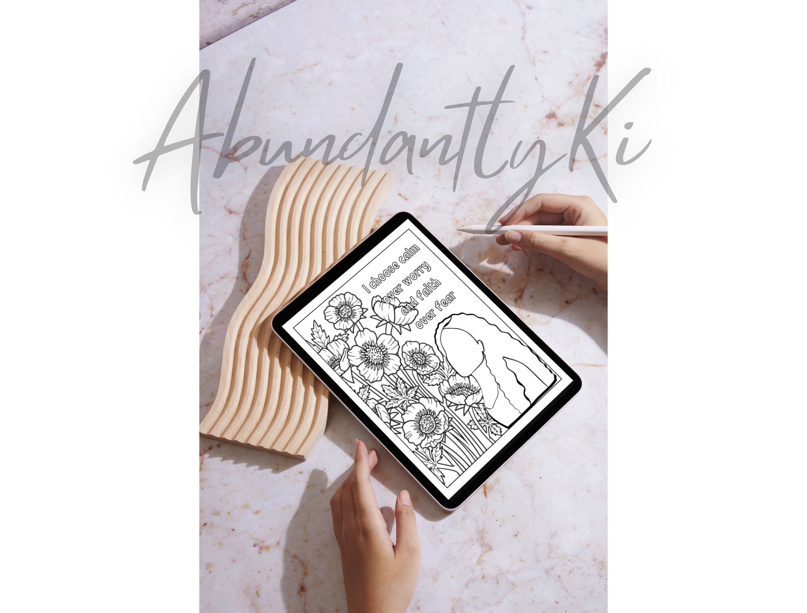 Detailed Coloring Page for Women Empowerment Affirmation and - Etsy