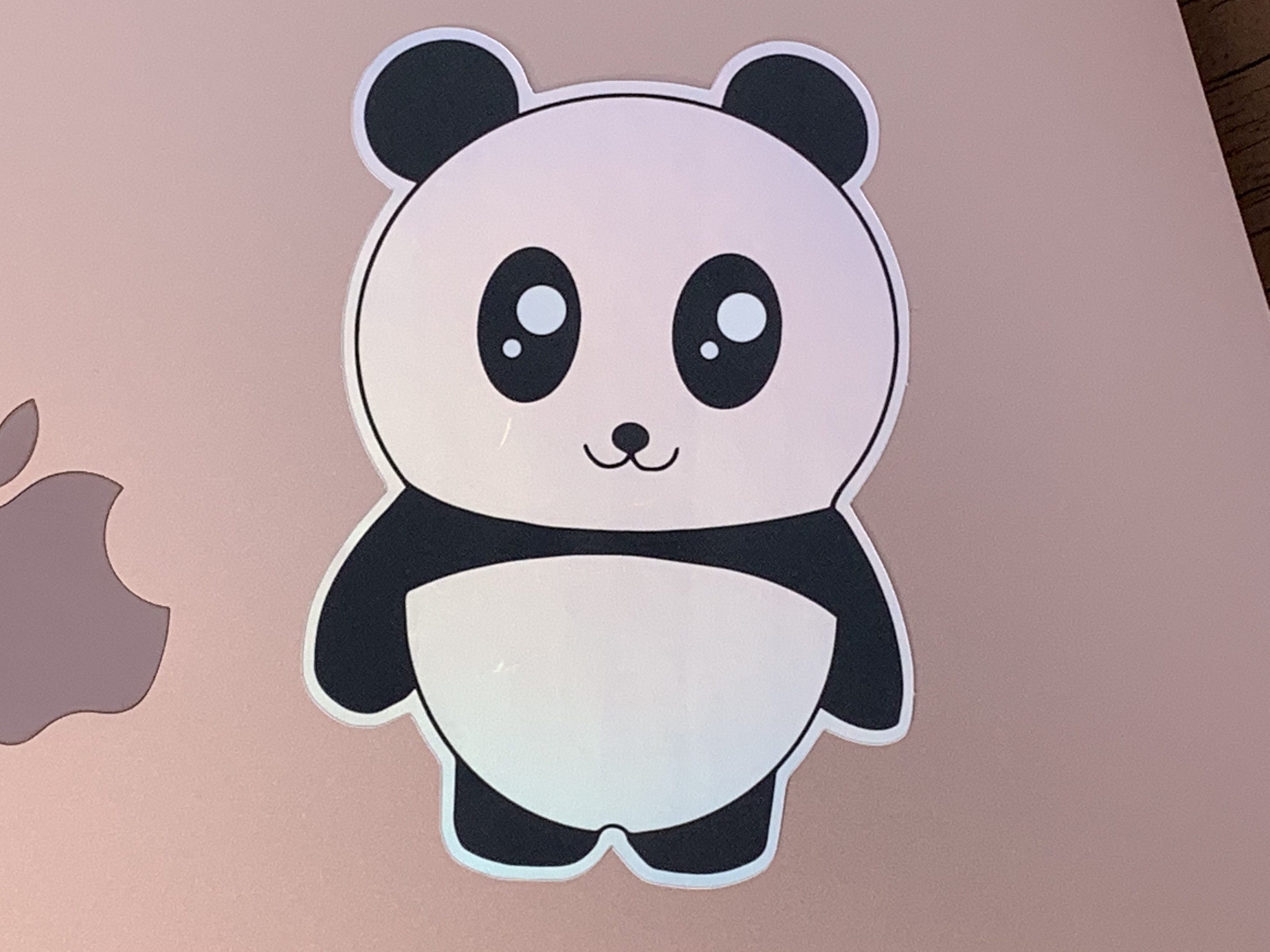 Pegatina de vinilo Prismatic Panda - Etsy España