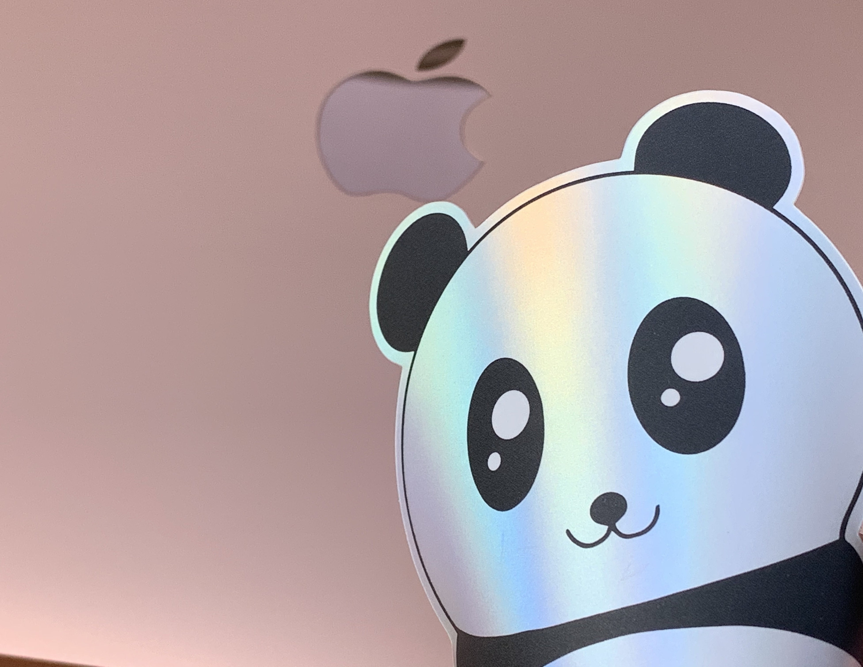 Pegatina de vinilo Prismatic Panda - Etsy España