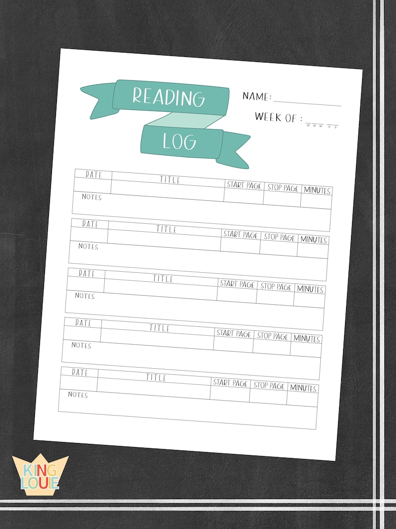 Printable School Planner, Reading Log, Daily Planner, Homework Log ...