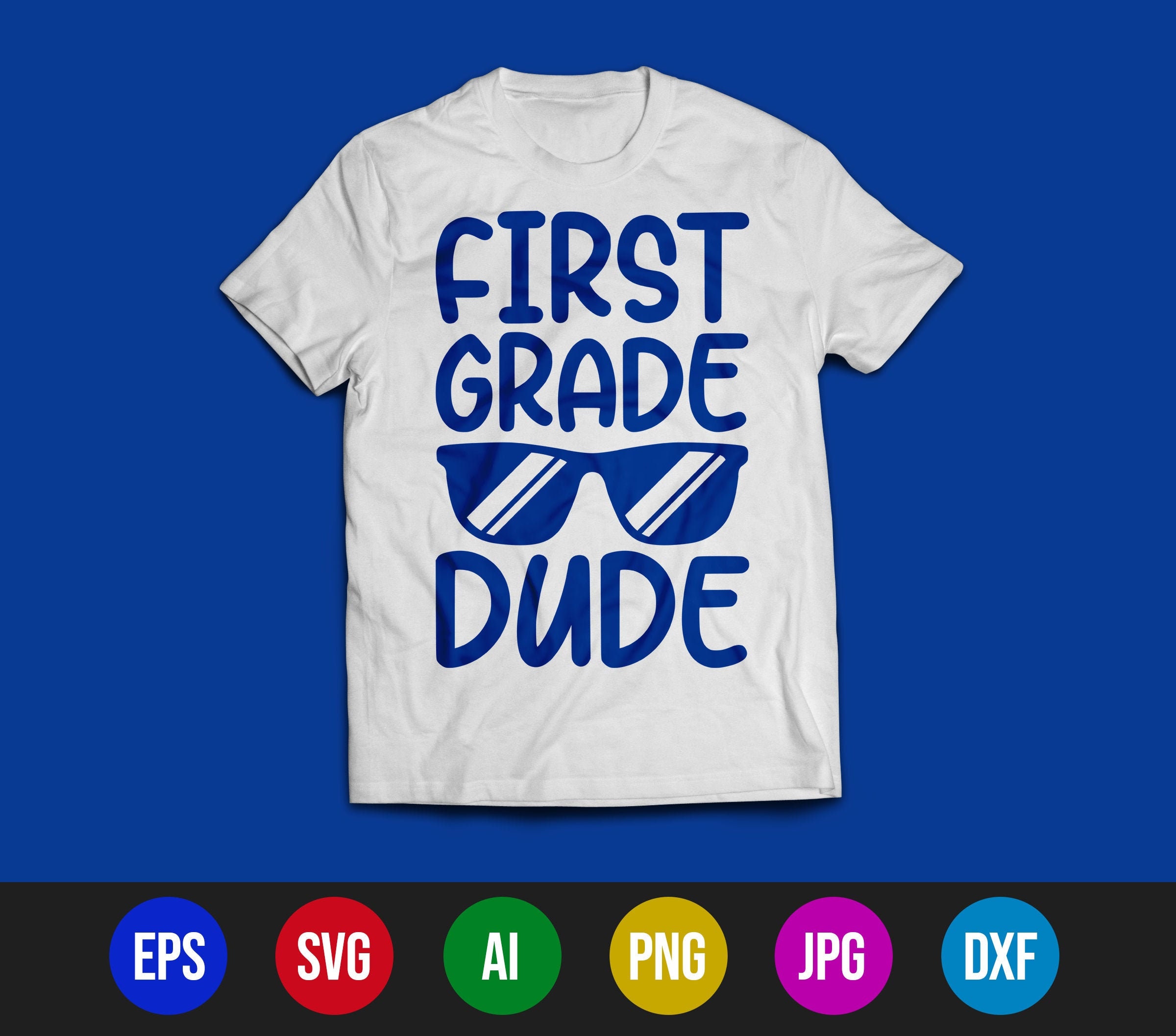 Scrapbooking boy dude digital dude first grade shirt 1st grade svg ...