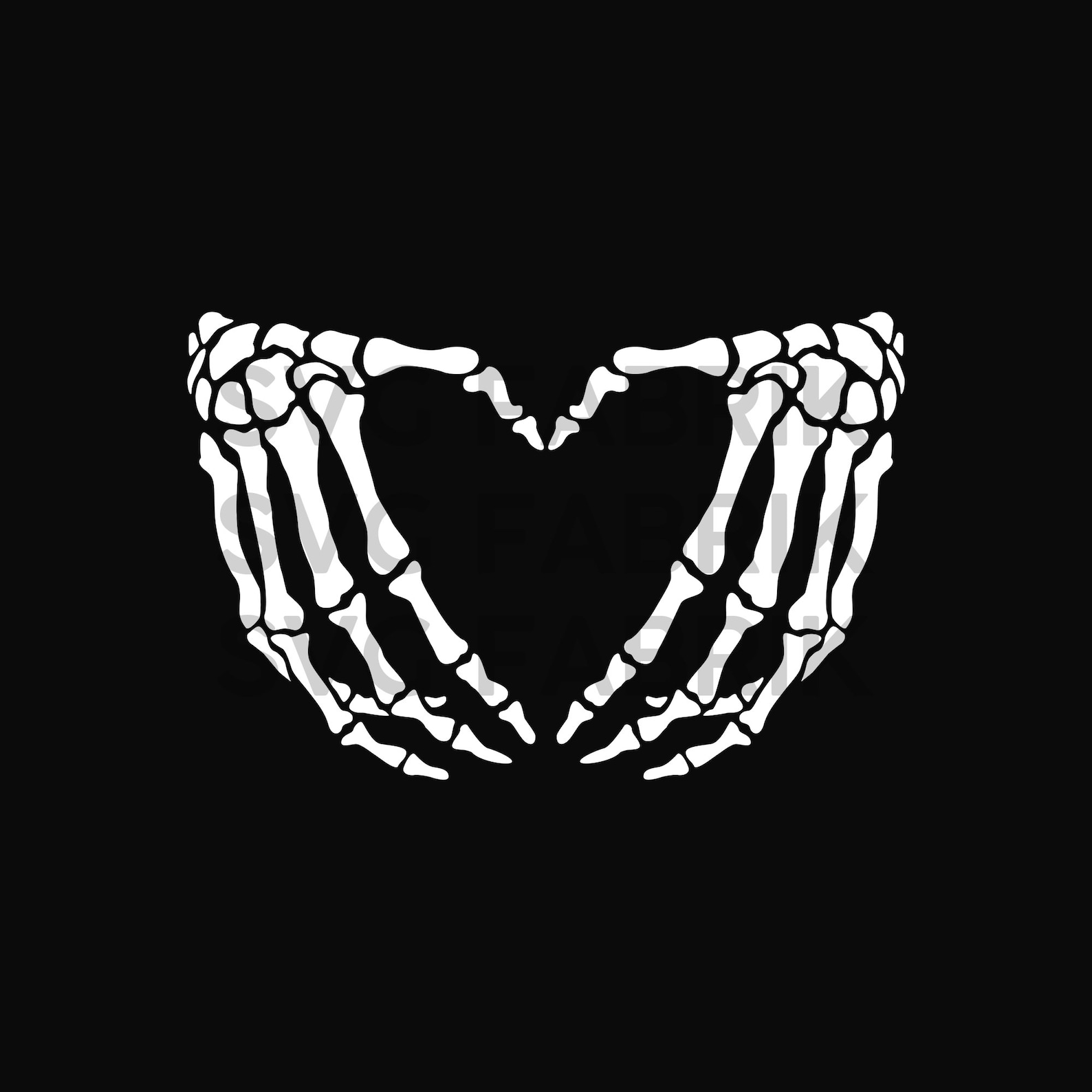Skeleton Heart Hands Svg Skeleton Hand Love Svg Halloween Etsy