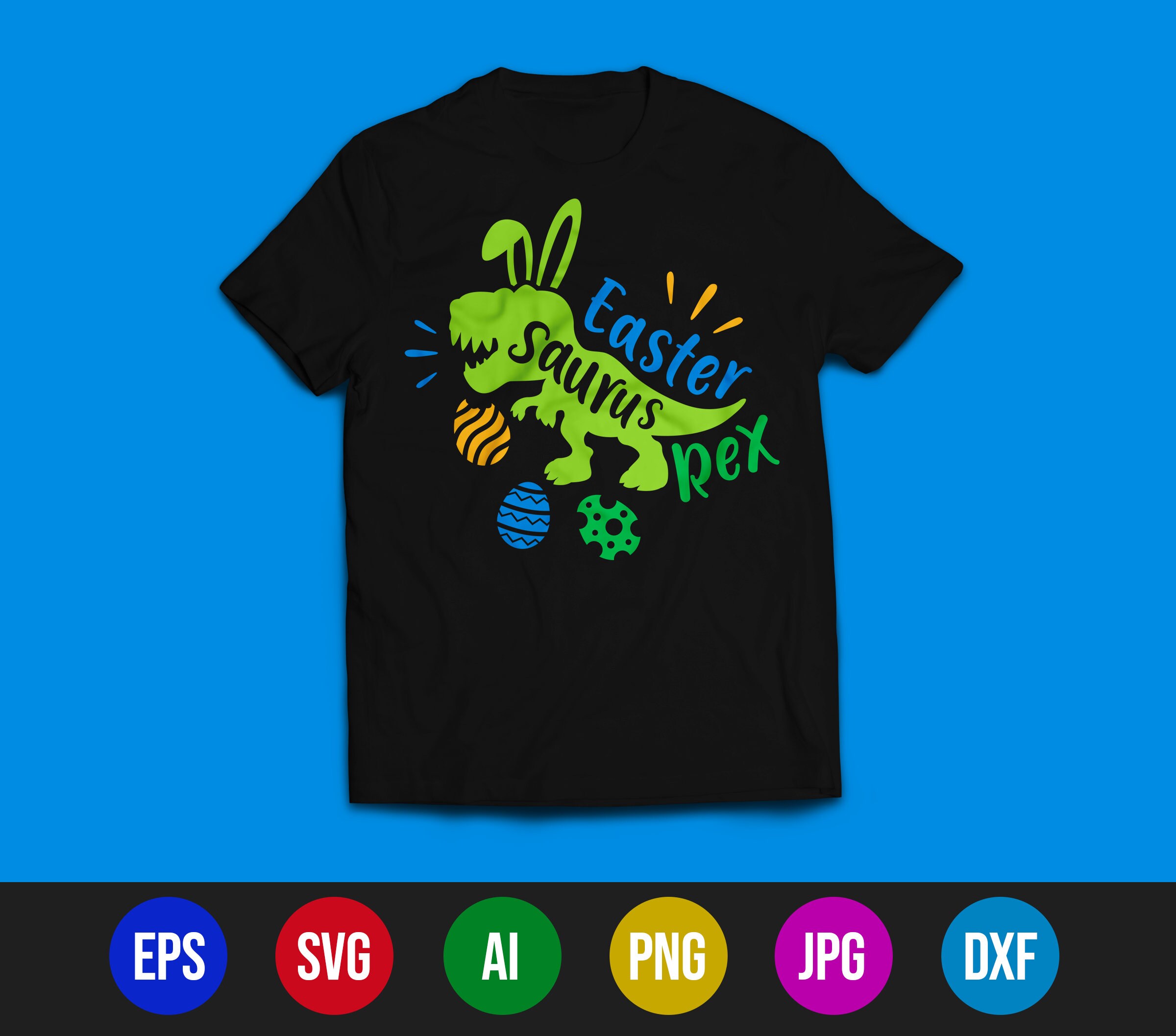 Easter Dinosaur Svg, T-rex Bunny Svg, Happy Easter Cut Files, Funny ...