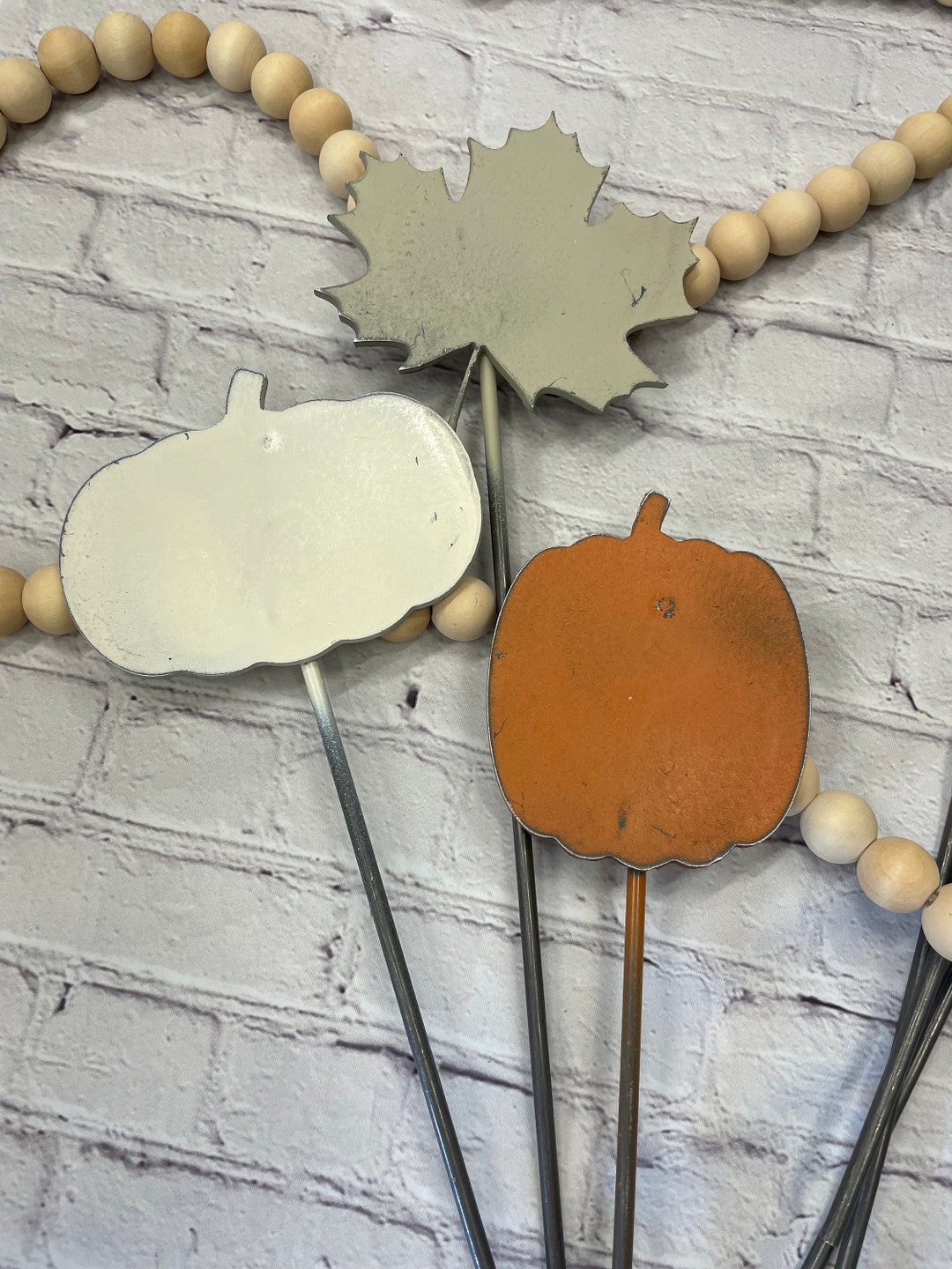 1 - Rustic Reclaimed Metal Fall Stake - Etsy