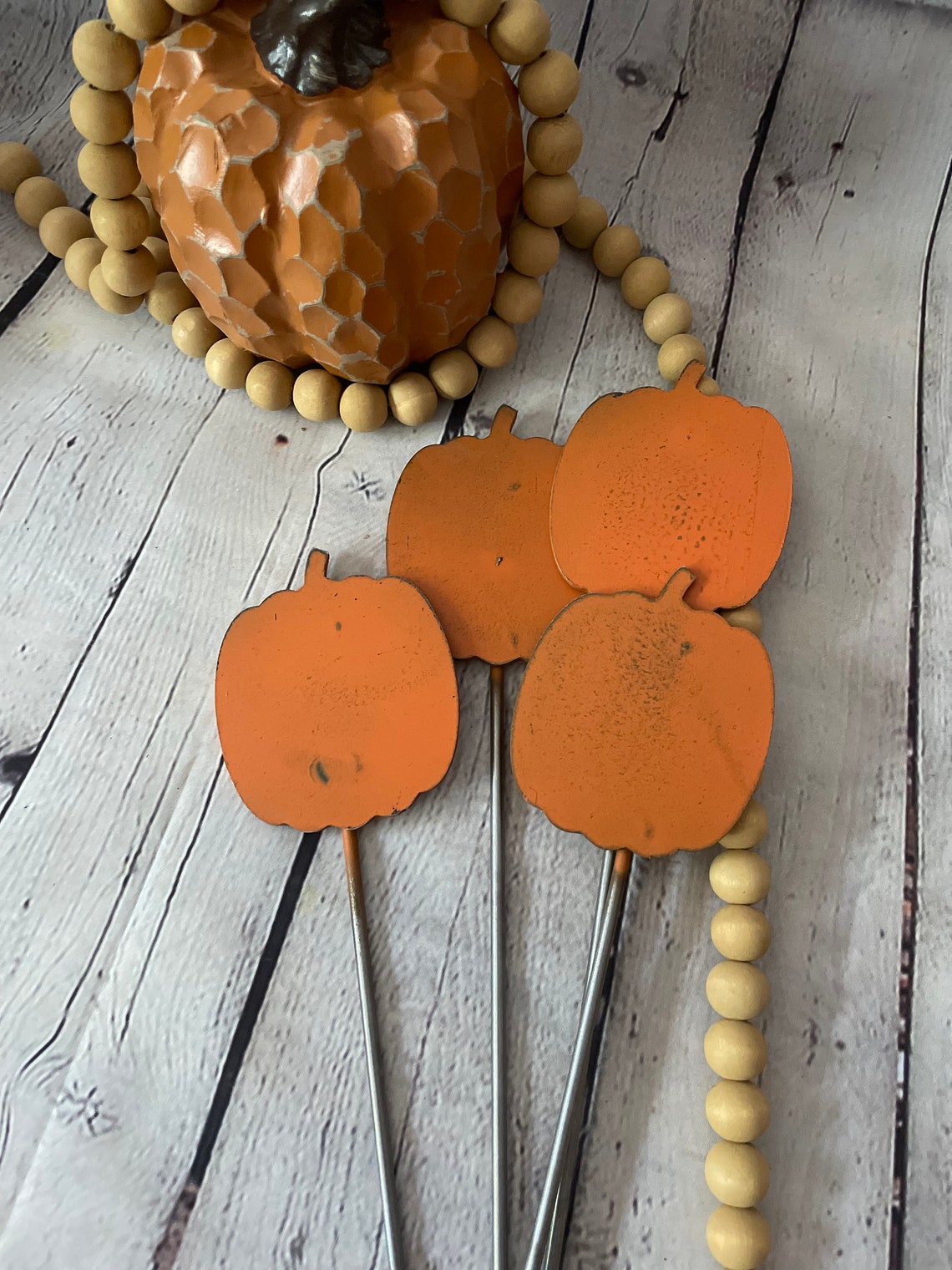 1 Rustic Reclaimed Metal Fall Stake - Etsy