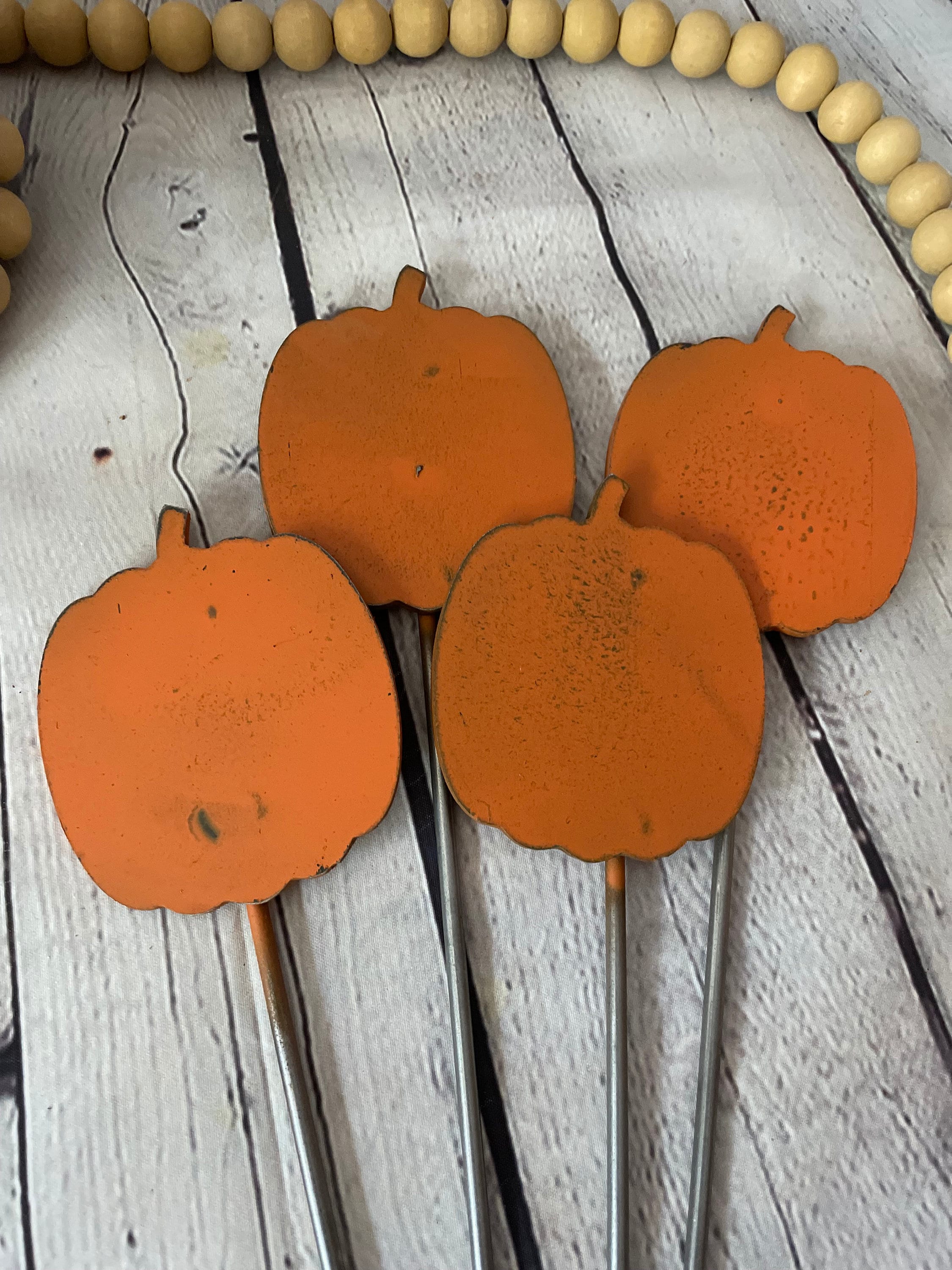 1 - Rustic Reclaimed Metal Fall Stake - Etsy