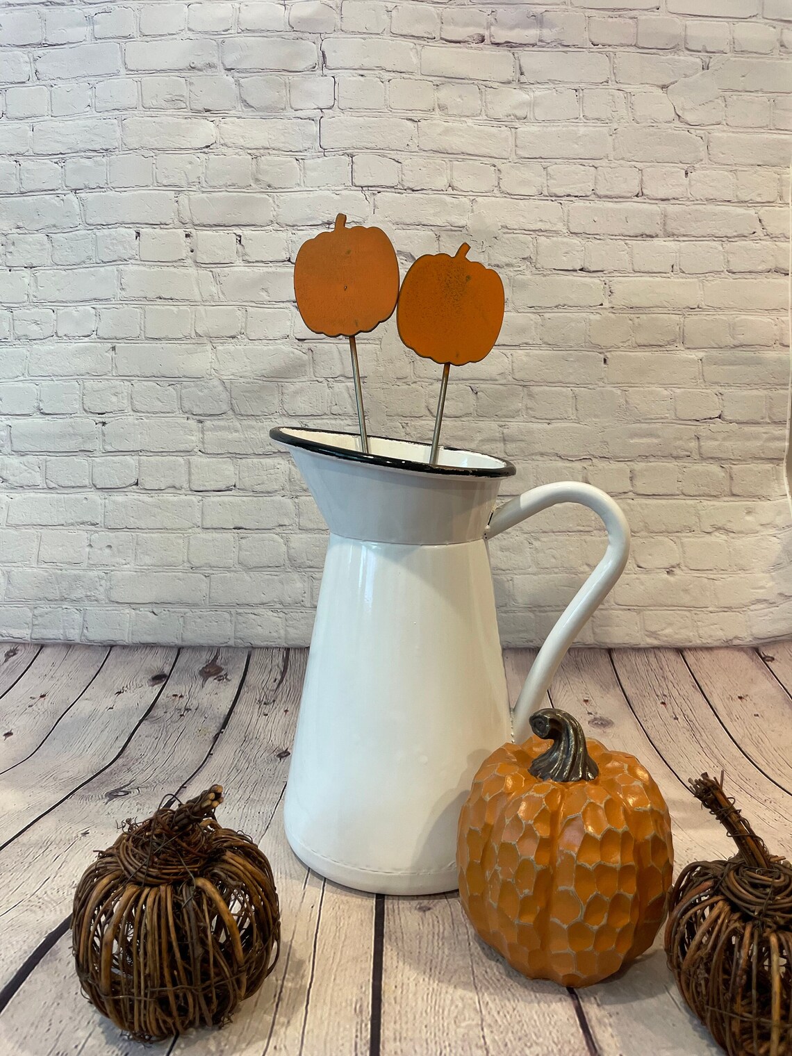 1 Rustic Reclaimed Metal Fall Stake - Etsy