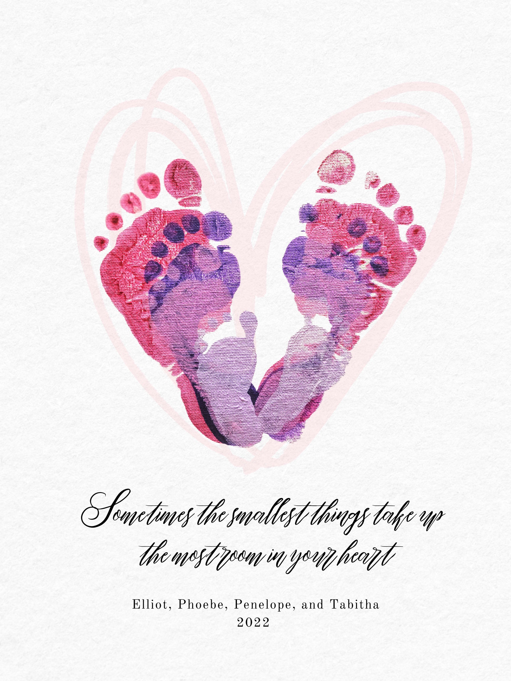 Footprint Canvas (digital File) - Etsy