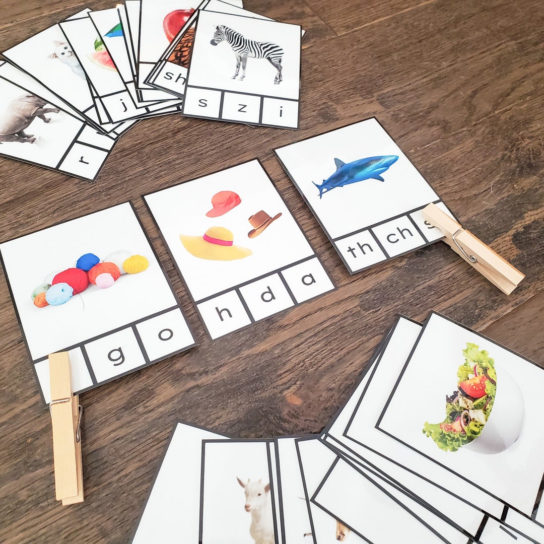 First Letter Sound Clip Cards - Etsy