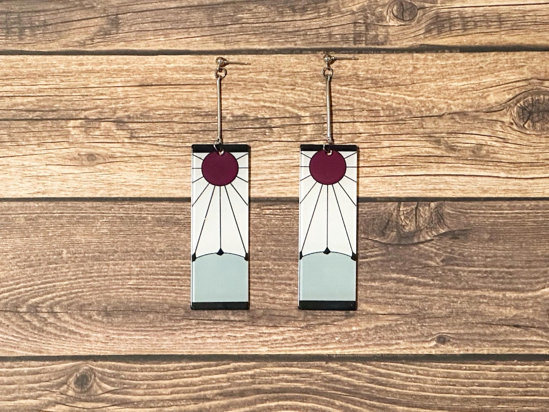 Anime Earrings, Cosplay Earrings, Hanafuda Earrings - Etsy