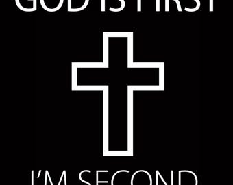 God First I'm Second (white Background 24w X 36h) Poster *DIGITAL DOWNLOAD - Etsy
