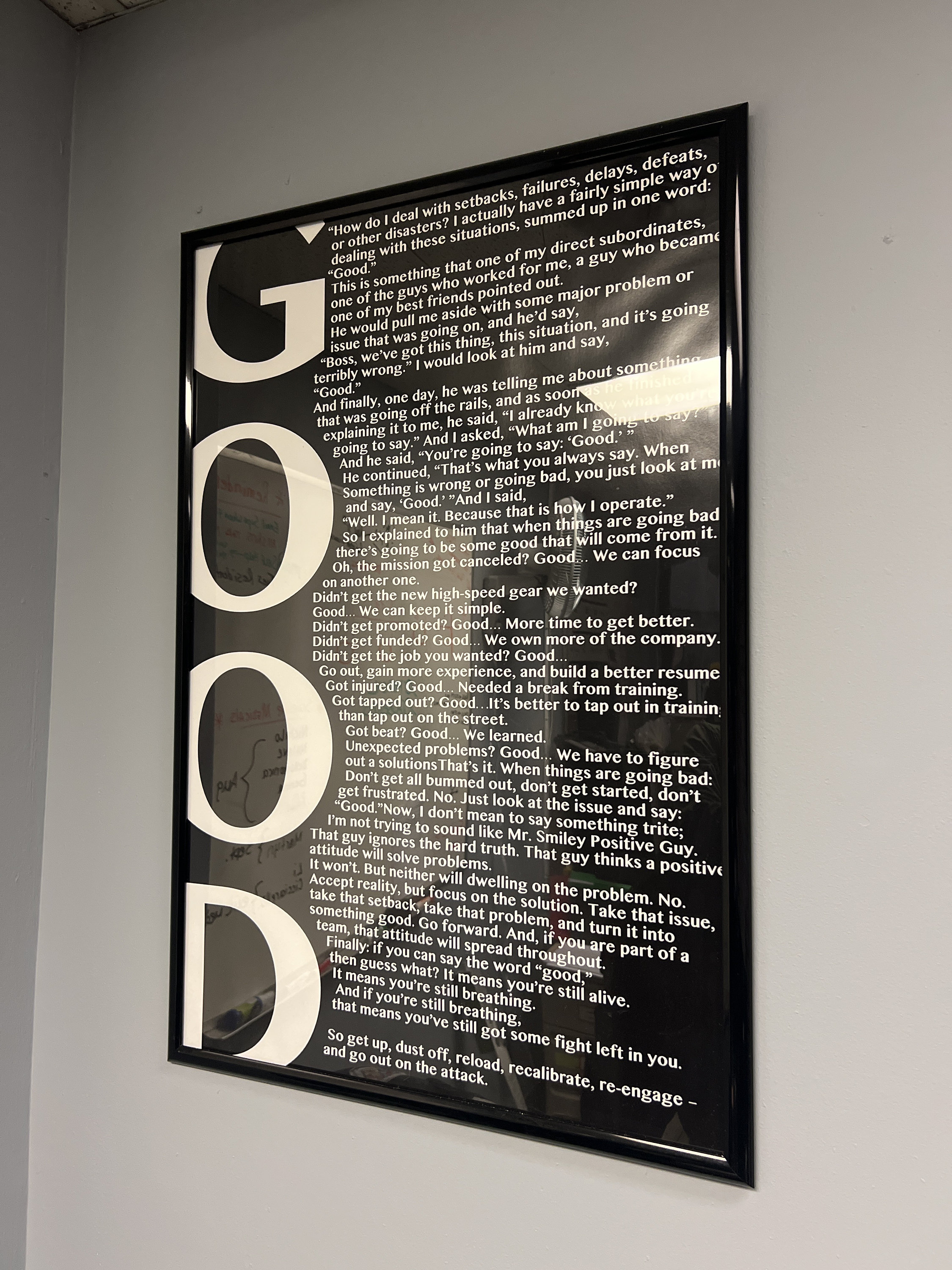 GOOD - Jocko Willink Full Quote (24w X 36h) Poster *DIGITAL DOWNLOAD - Etsy