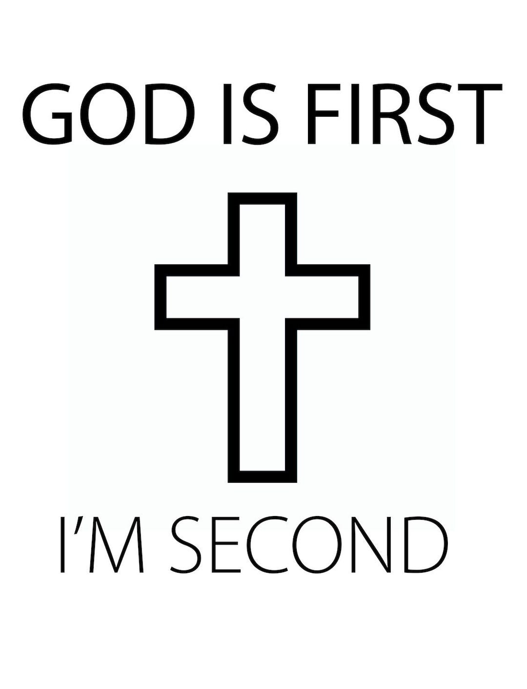 God First I'm Second (white Background 24w X 36h) Poster *DIGITAL ...
