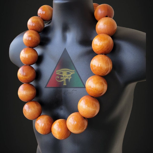 Large Akuma Bead Necklace - Etsy UK